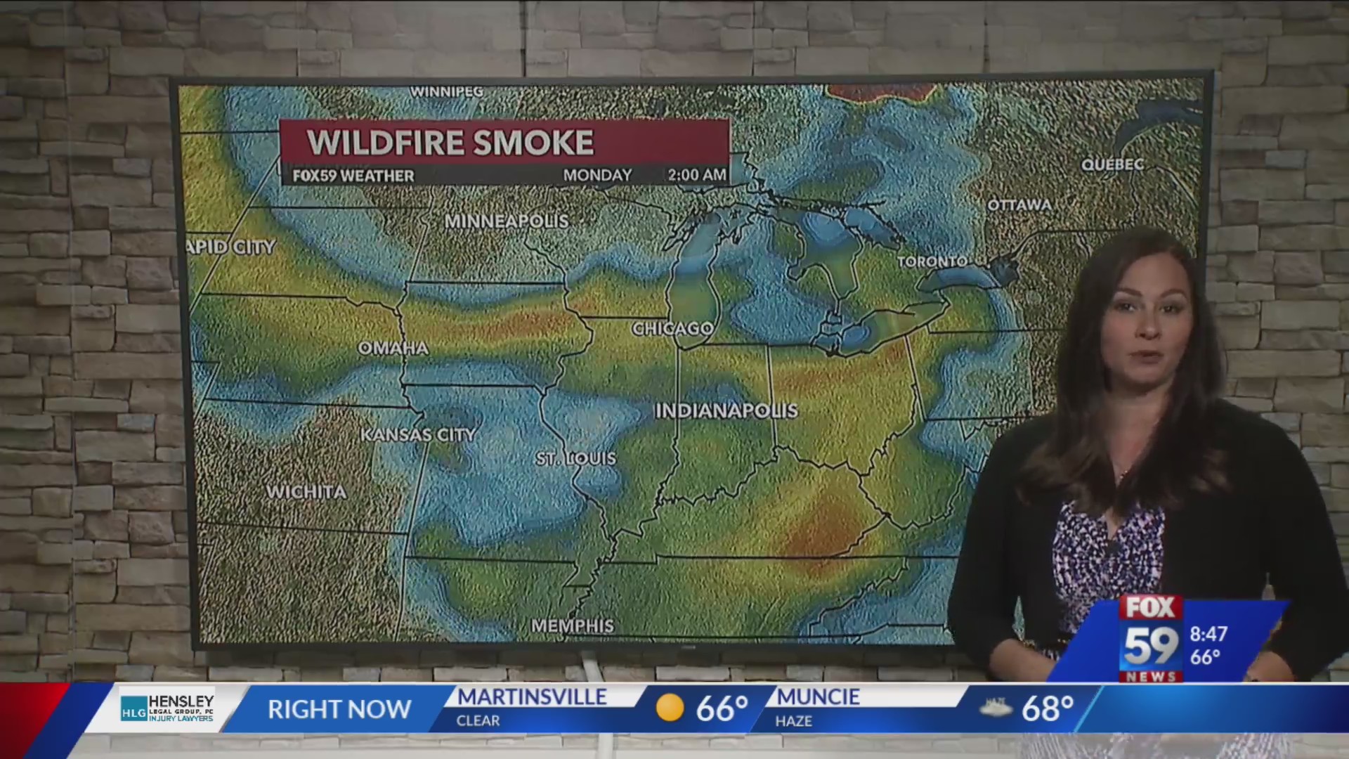 Wildfire smoke brings hazy skies to central Indiana – Fox 59