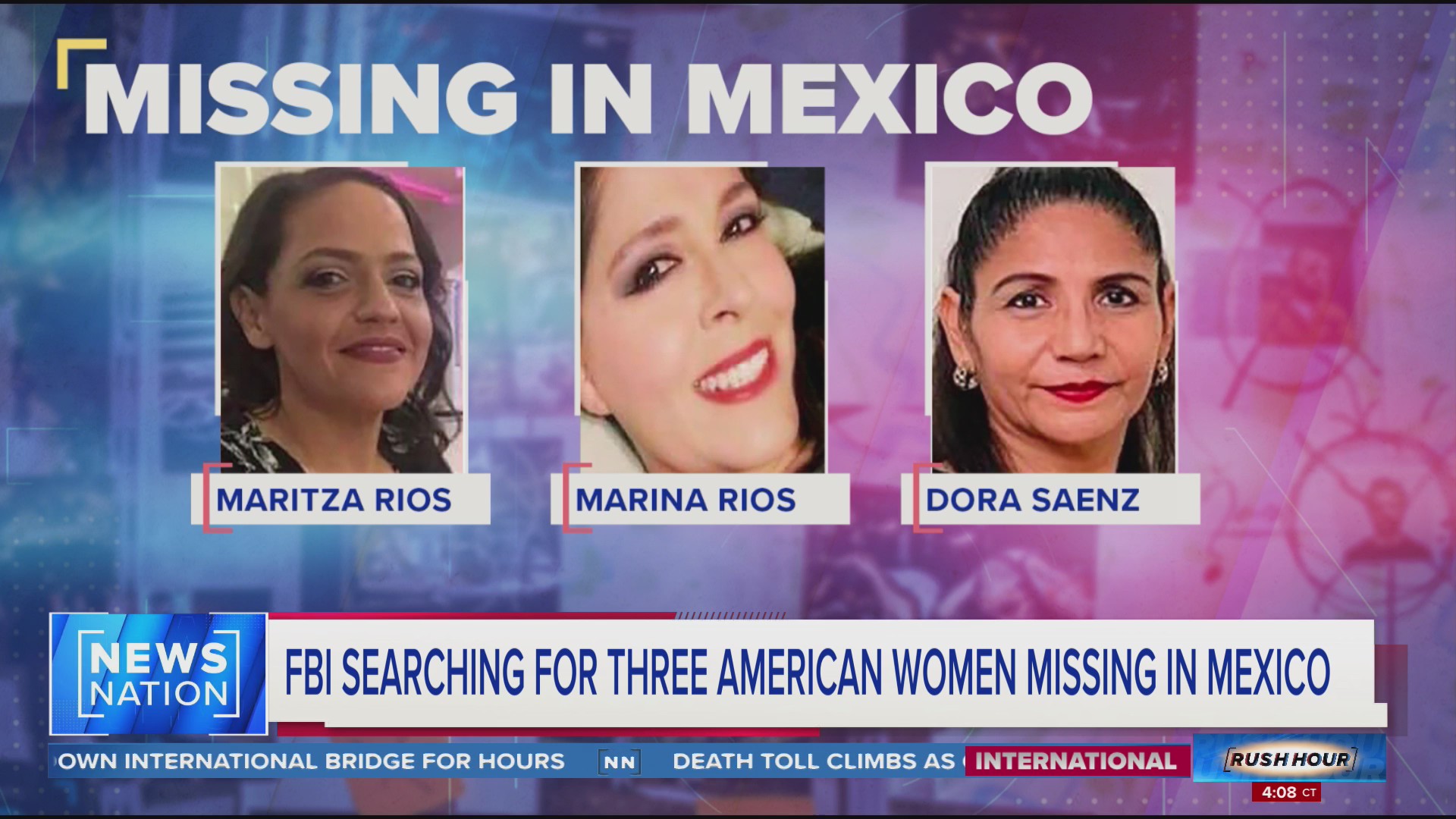 Three women missing in Mexico after crossing from Texas | Rush Hour ...