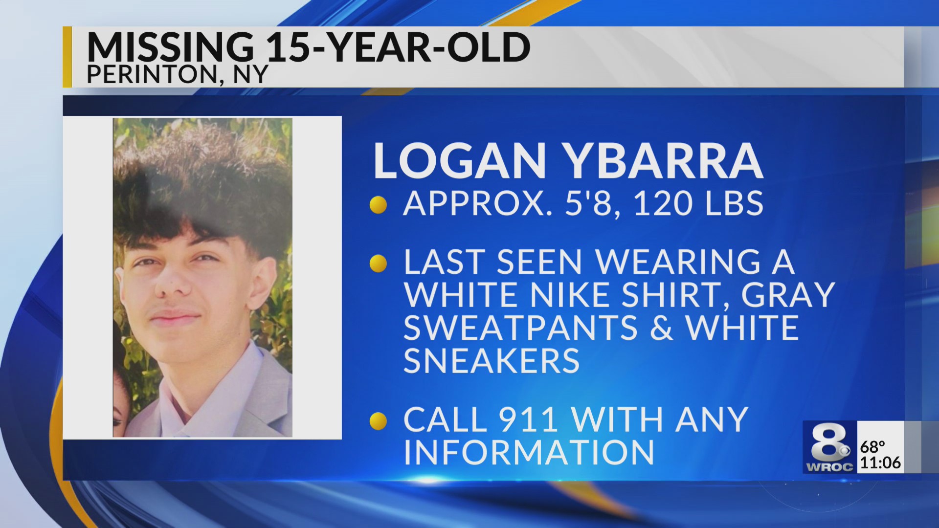 Missing Teen: Have you seen Logan Ybarra from Perinton? – RochesterFirst