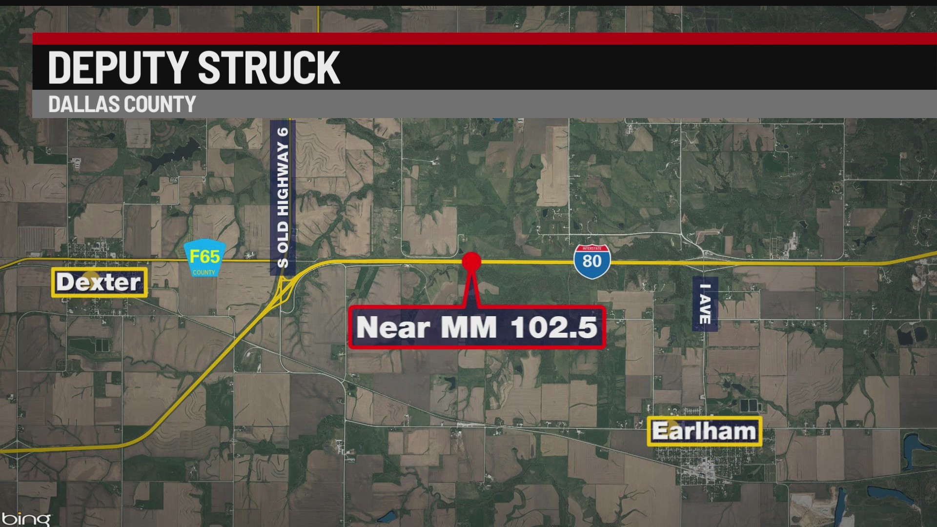 Dallas County Deputy hit by car while assisting motorist on I-80 ...