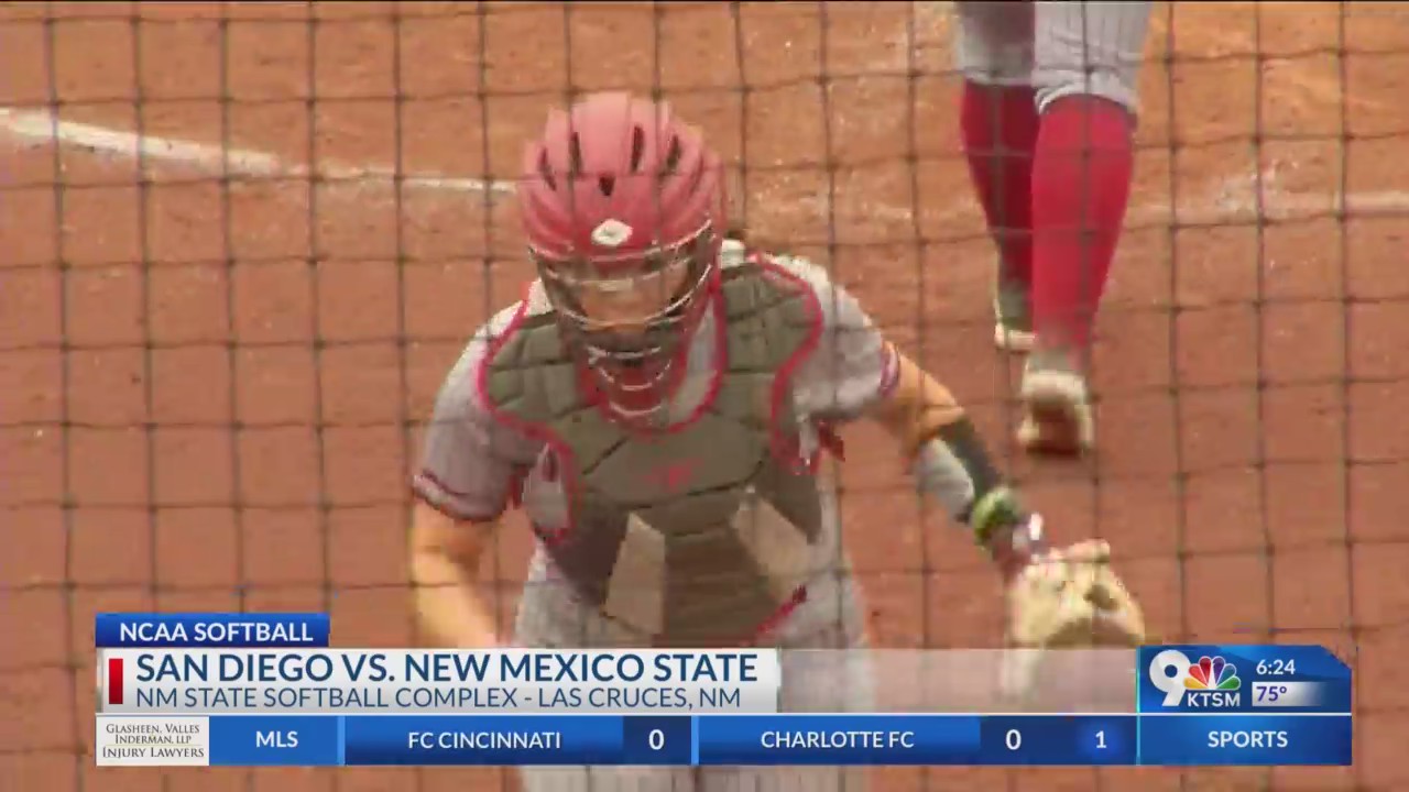 NMSU softball falls 11-3 to San Diego – KTSM 9 News