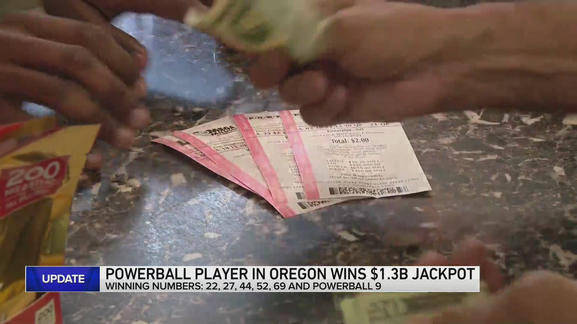 $1.33 billion Powerball jackpot won by single ticket in Oregon – WGN-TV