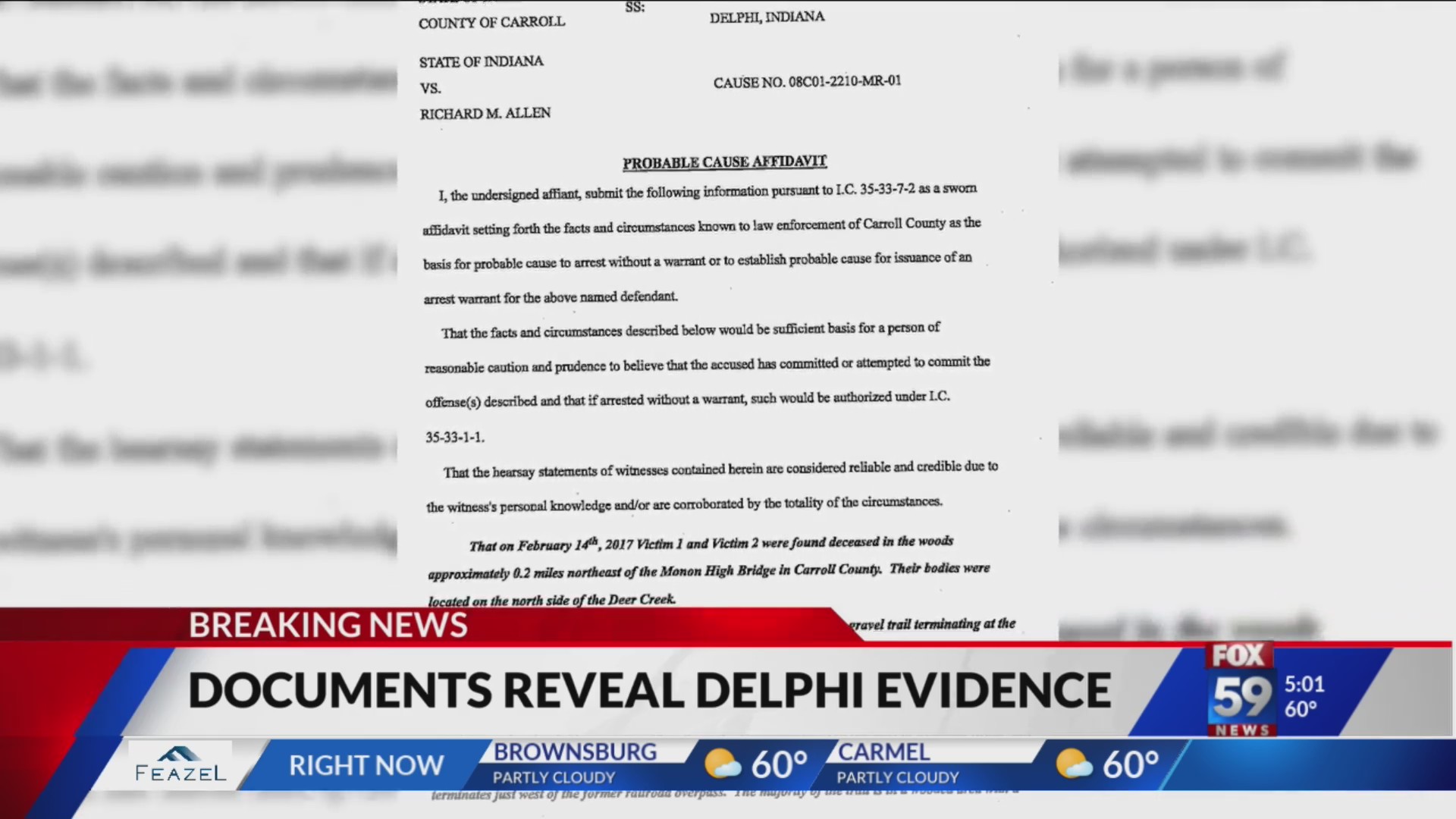 Documents reveal Delphi murders evidence – Fox 59