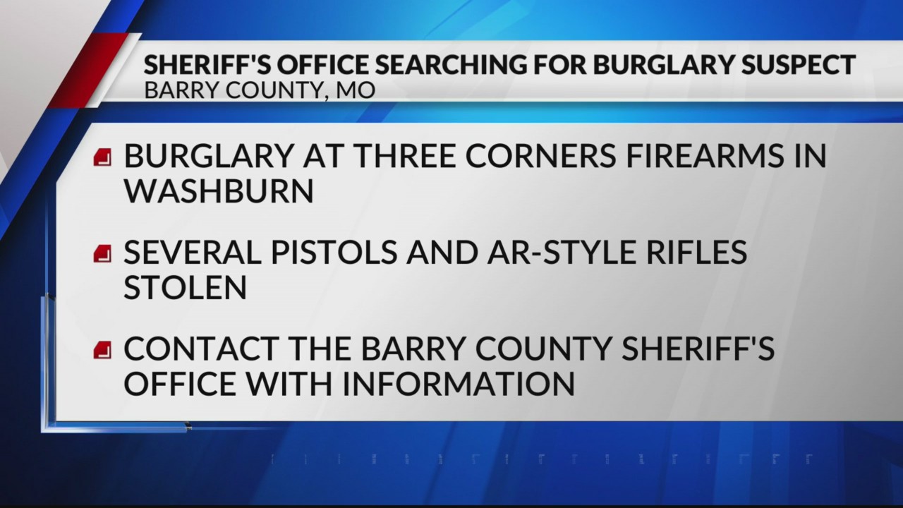 Barry County Sheriff’s Office searching for burglary suspect – KOLR ...
