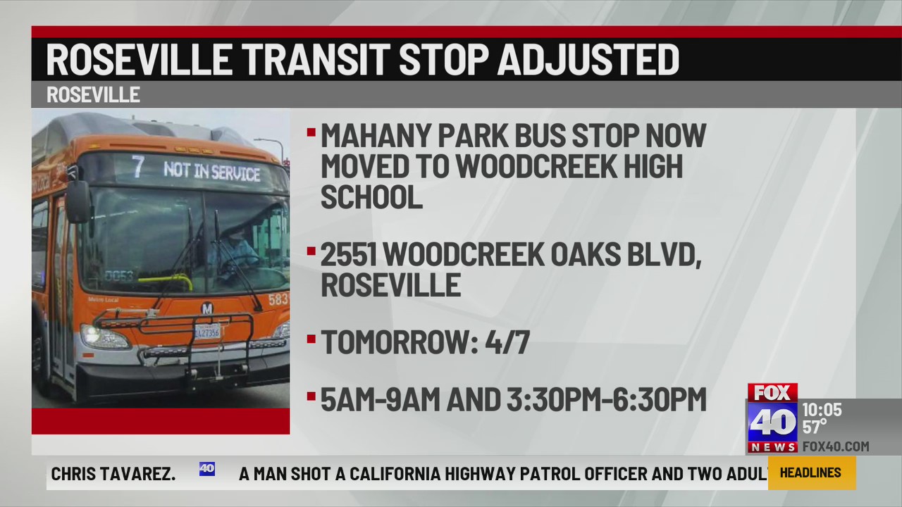 Roseville Transit temporarily adjusts commuter routes after Mahany Park ...