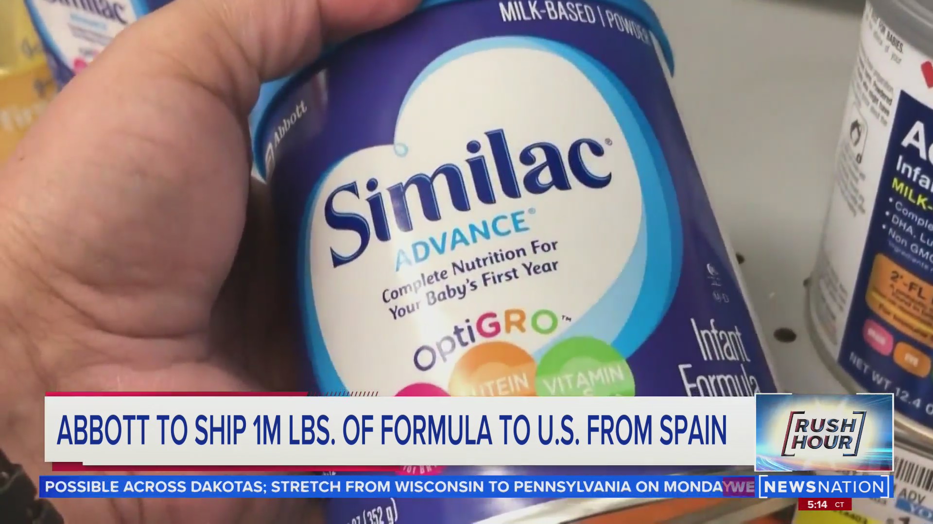 Abbott to ship 1M pounds of formula to US from Spain | Rush Hour ...