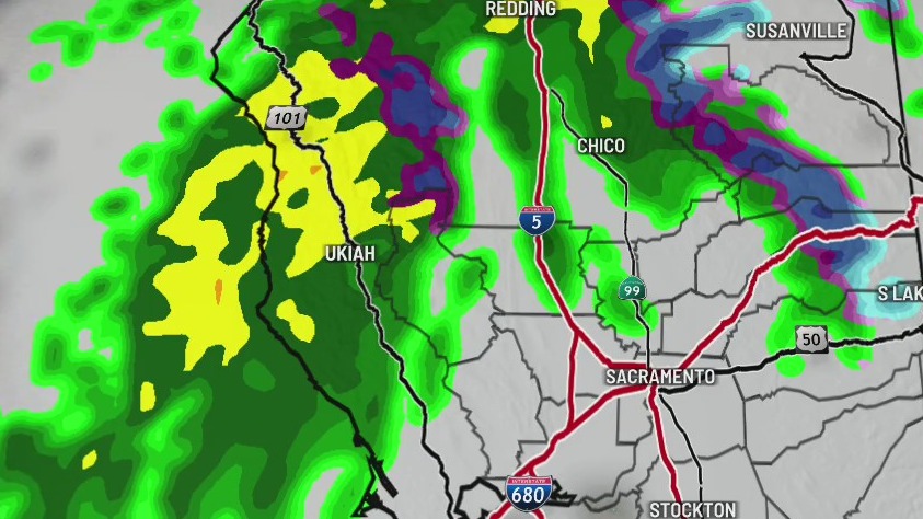 Sacramento Valley has chance of rain, Sierra to see snow – FOX40