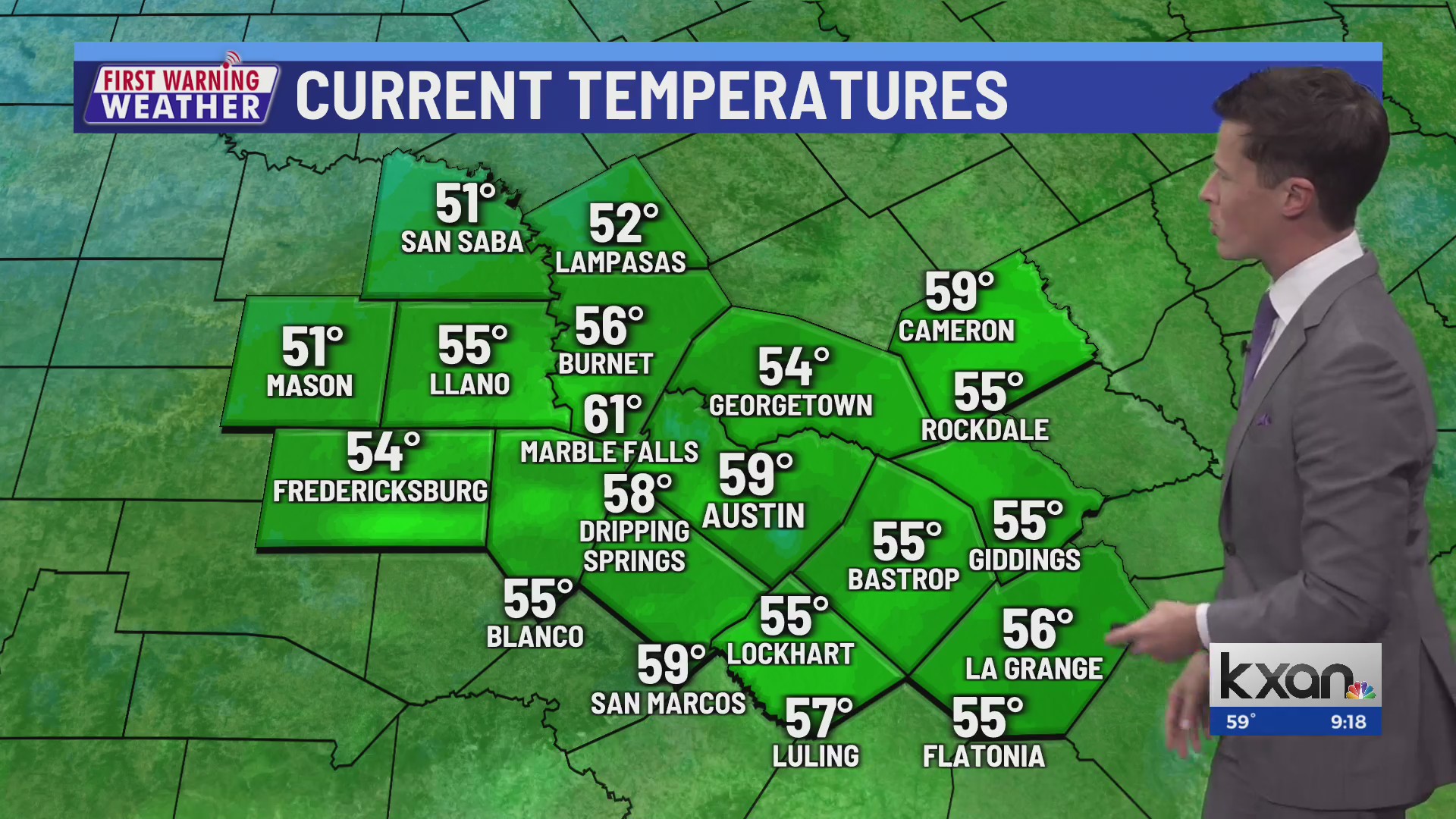 Thursday overnight First Warning Forecast – KXAN Austin