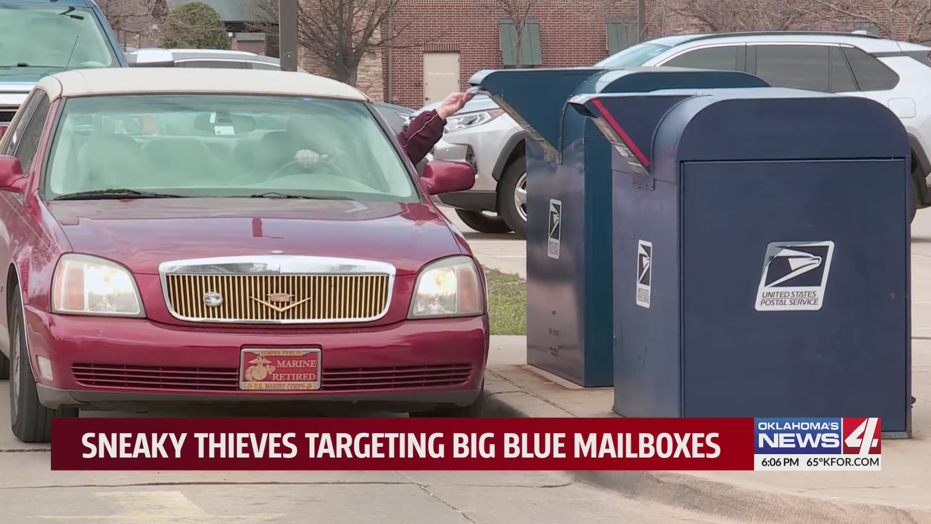 Sneaky thieves targeting big blue mailboxes – KFOR.com Oklahoma City