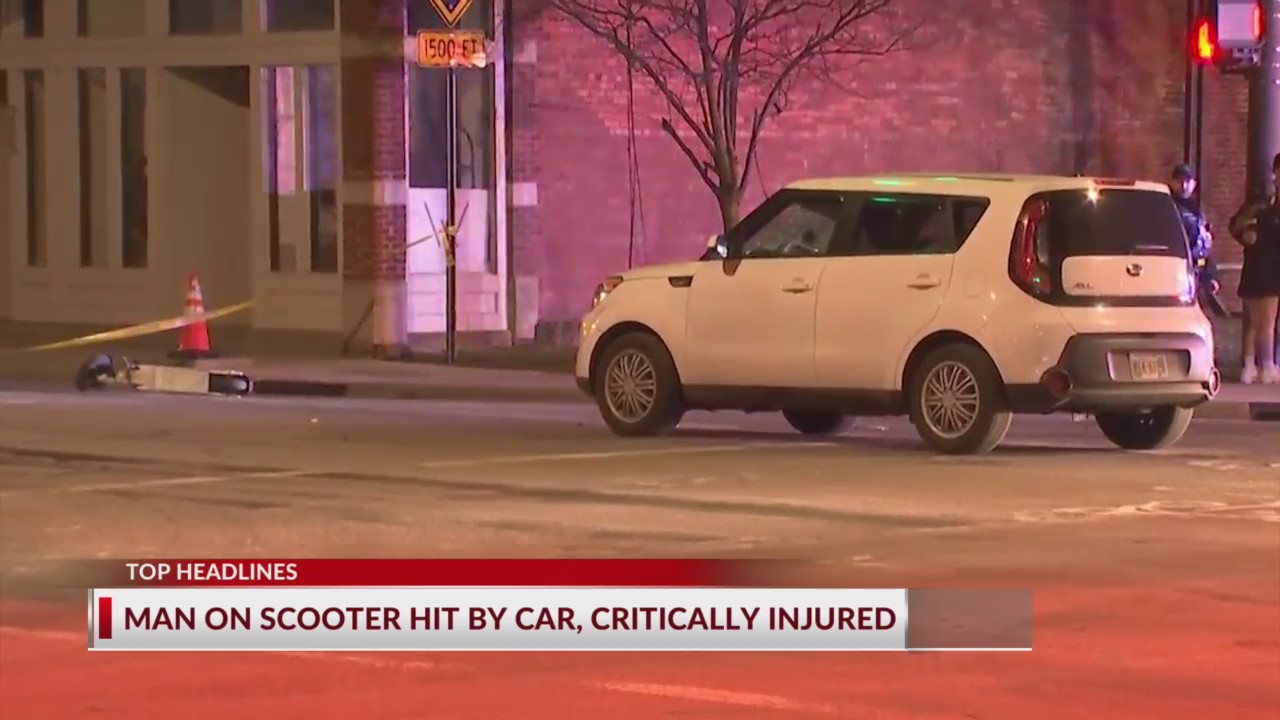 Man on scooter critically injured after being hit by car – NBC4 WCMH-TV