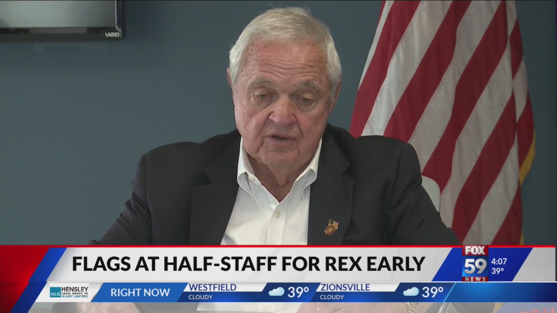 Holcomb directs flags to be flown at half-staff in honor of Rex Early ...