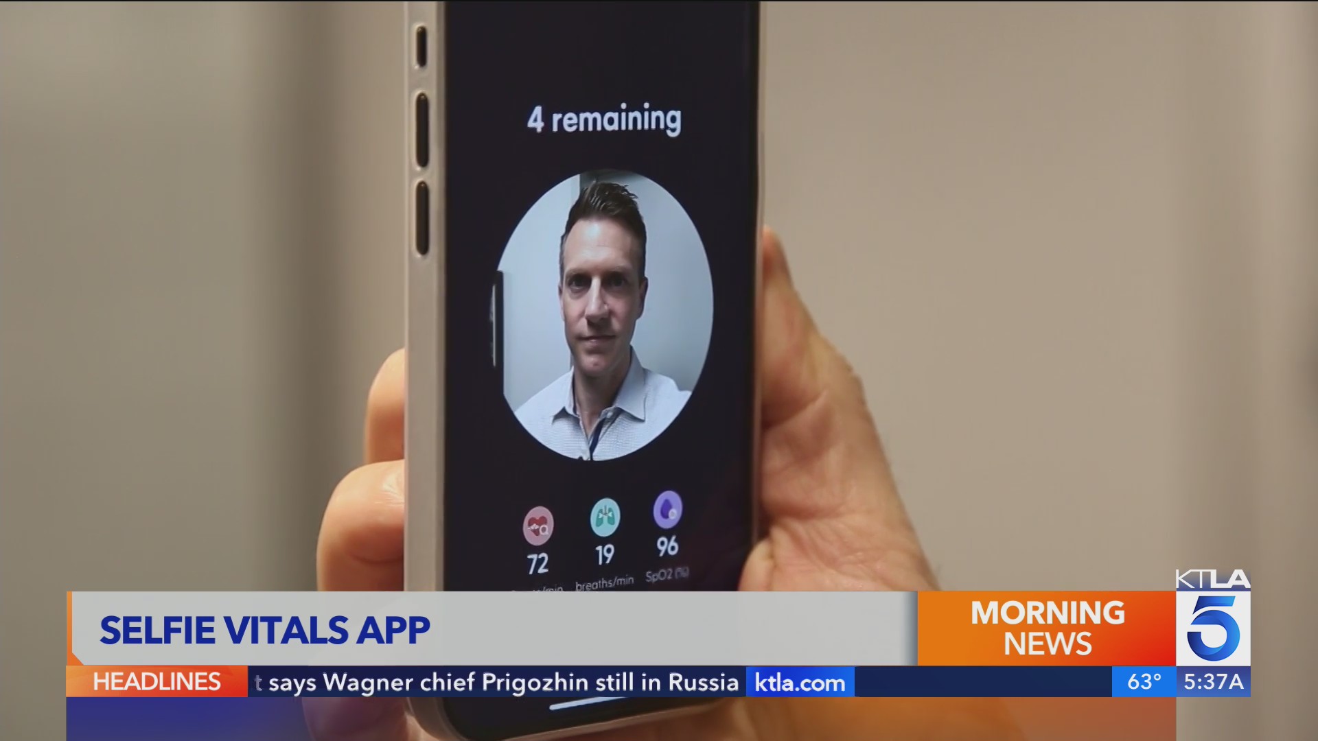 App uses a selfie to measure your vital signs – KTLA