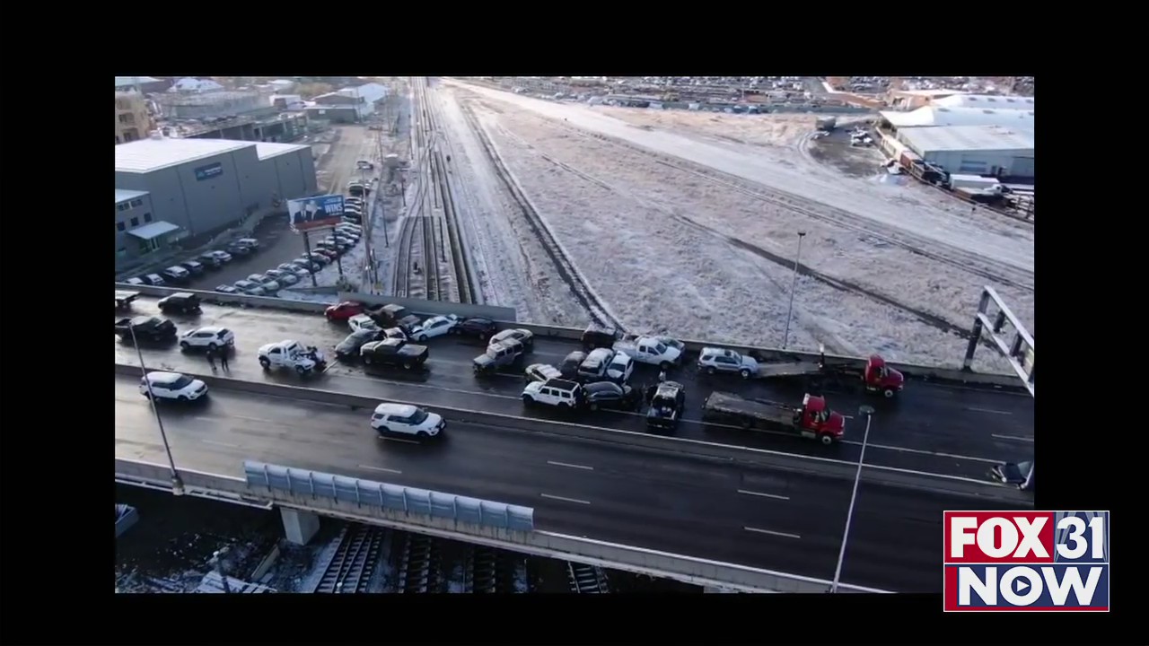 Video: drone shows scene of 100 vehicle crash in Denver – WKRN News 2