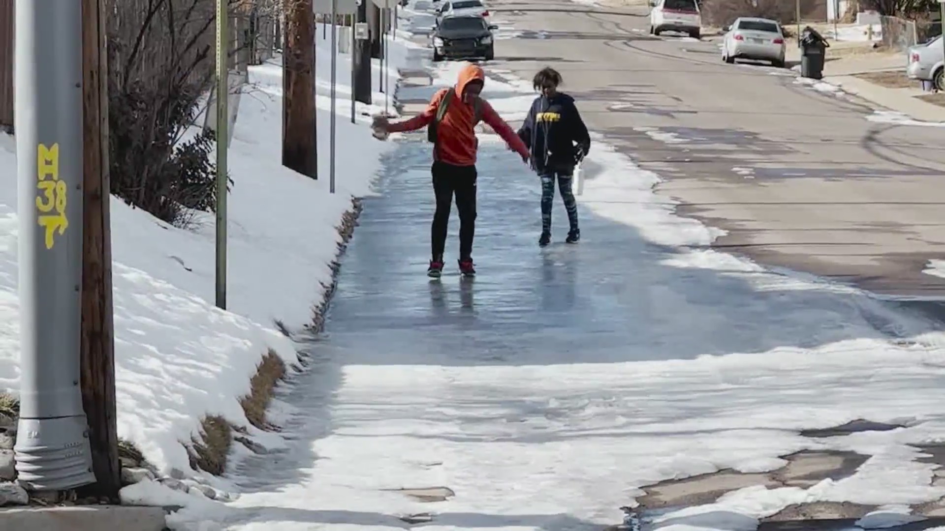 Denver roads, sidewalks still covered in ice; winter storm approaching ...