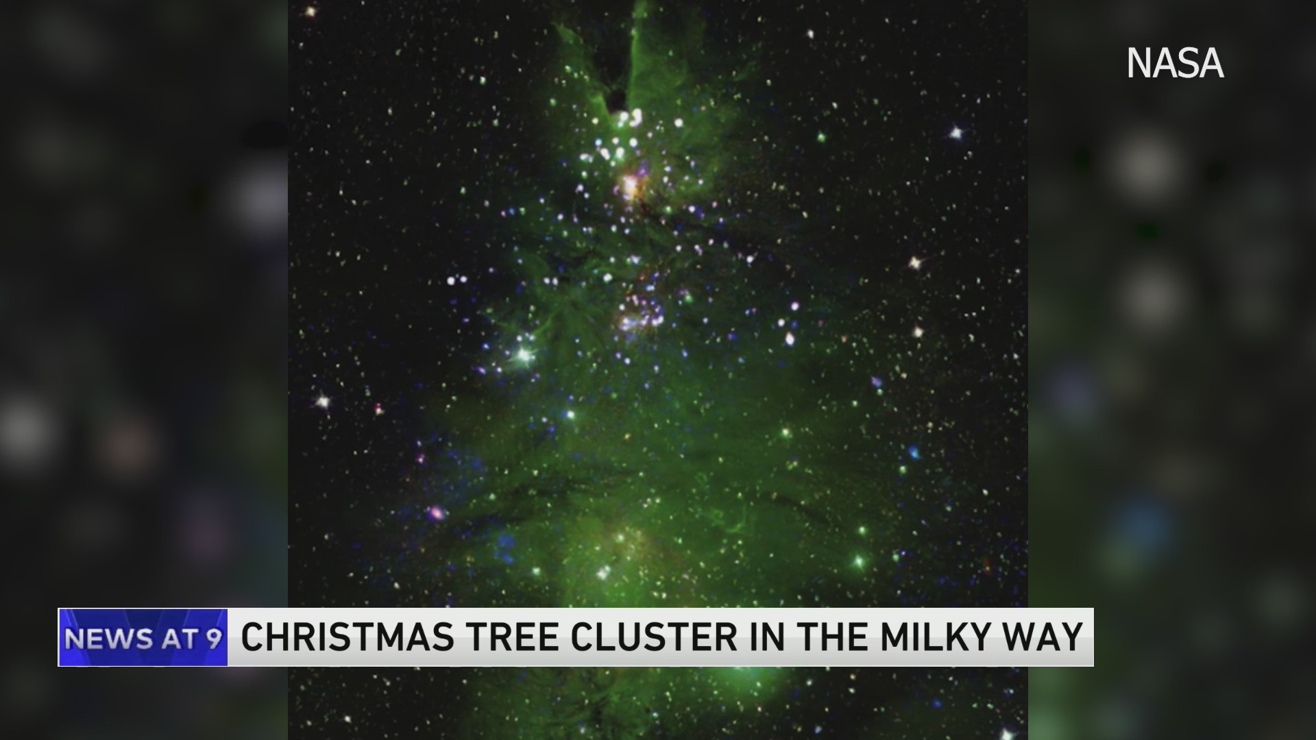 Stunning image shows cosmic ‘Christmas tree’ glowing in space – WGN-TV