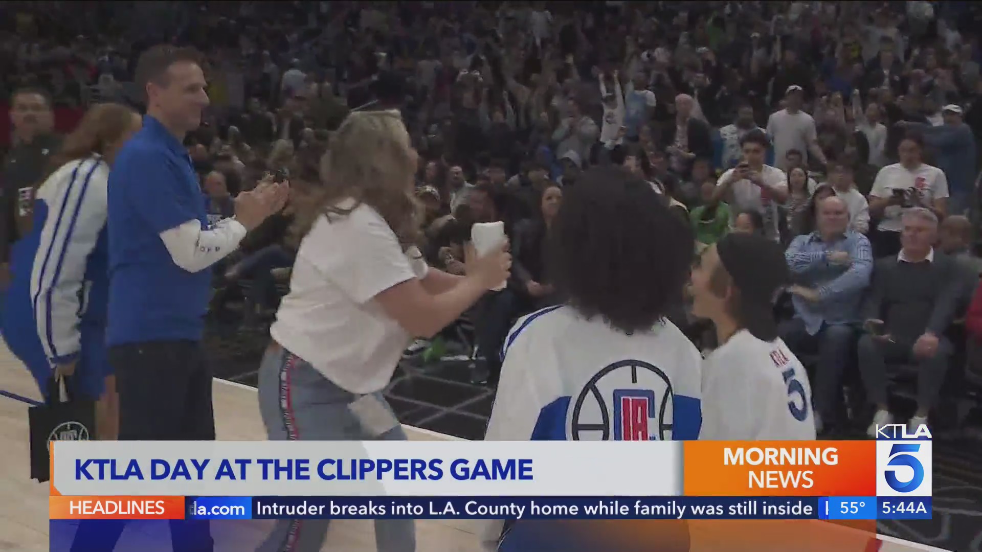 Celebrating KTLA Day at the Clippers game – KTLA