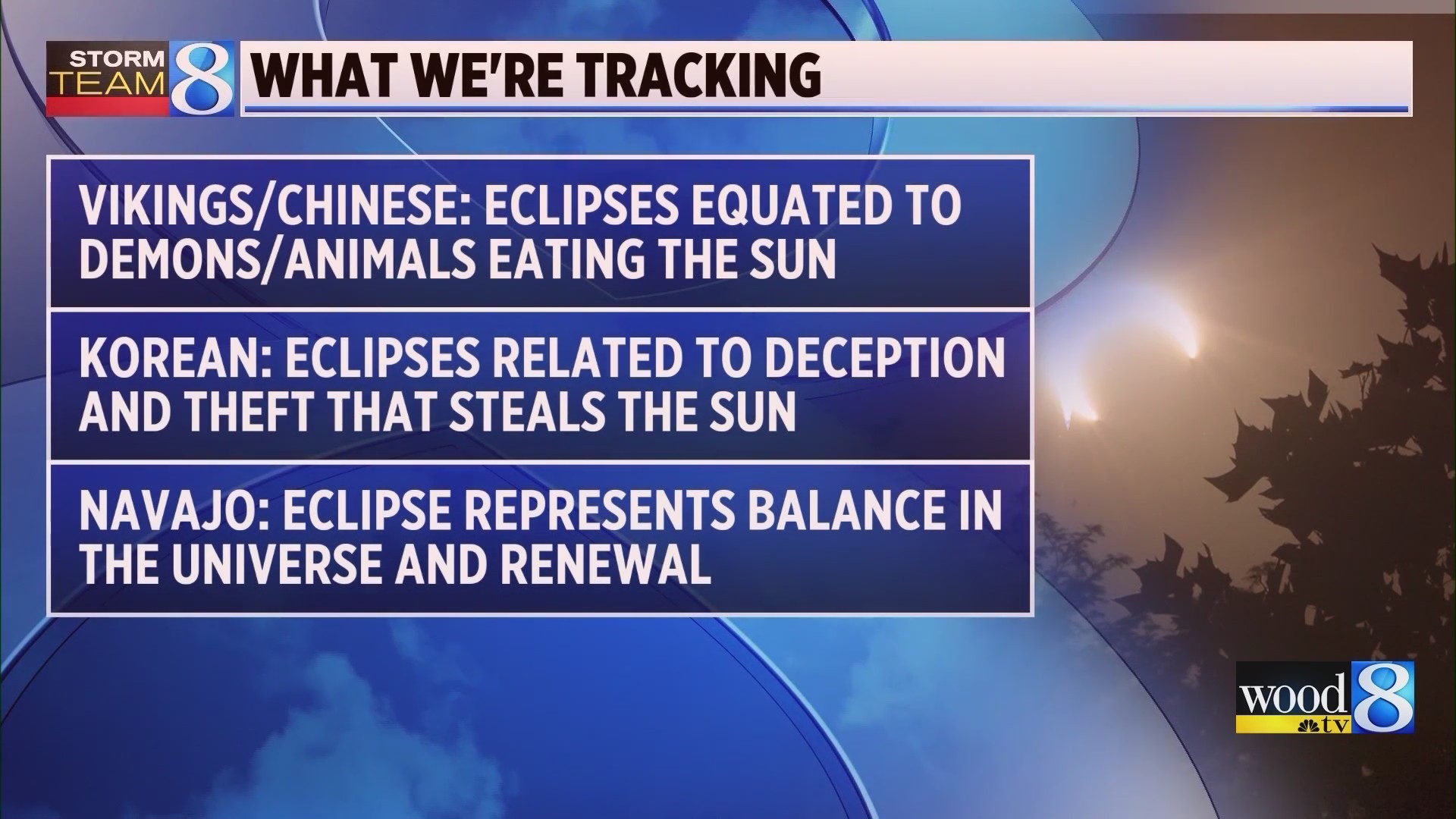 Eclipse rarity has led to folklore around the world – WOODTV.com