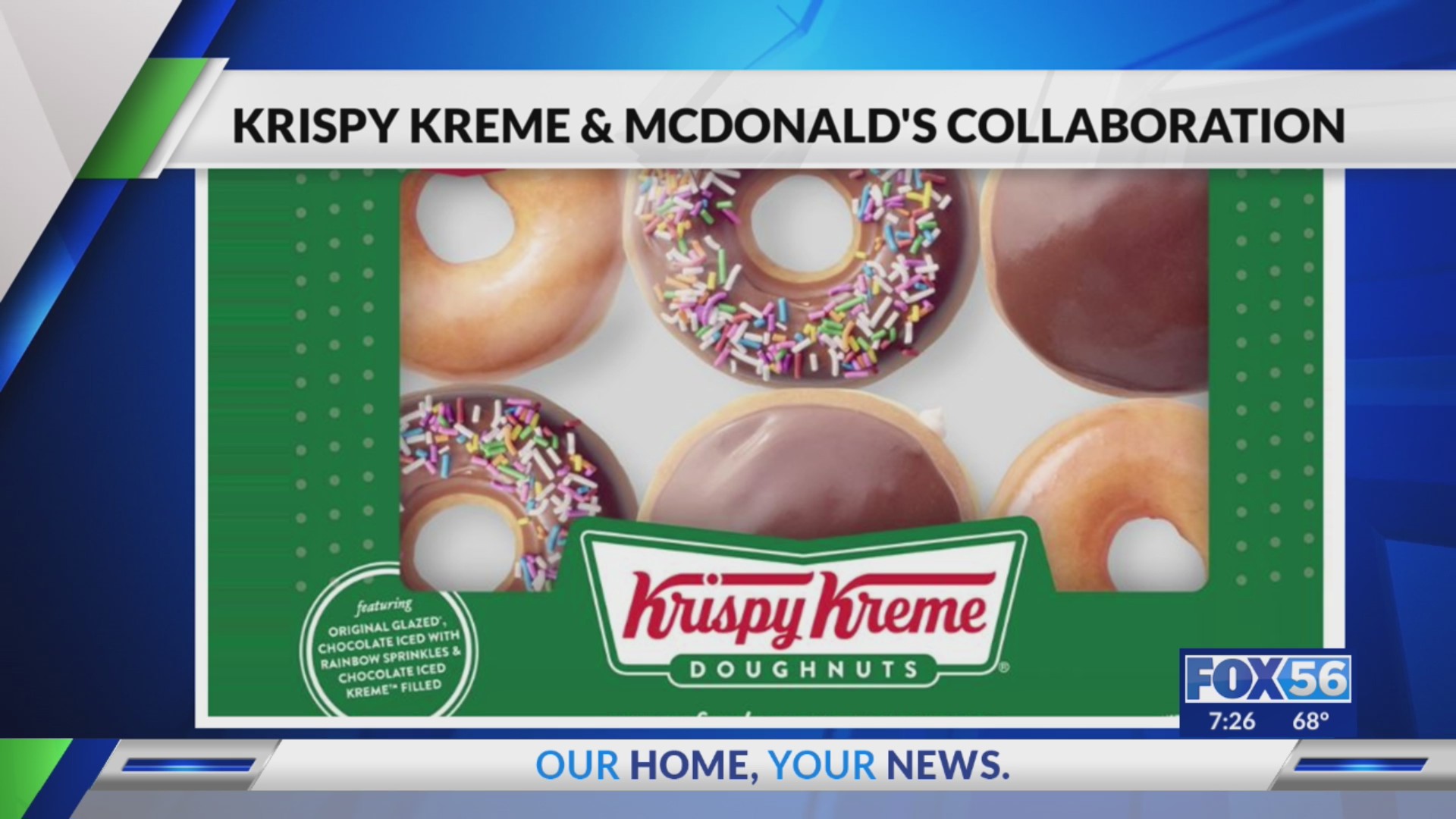 Krispy Kreme doughnuts to appear on menus at 160 Kentucky McDonald’s locations – FOX 56 News