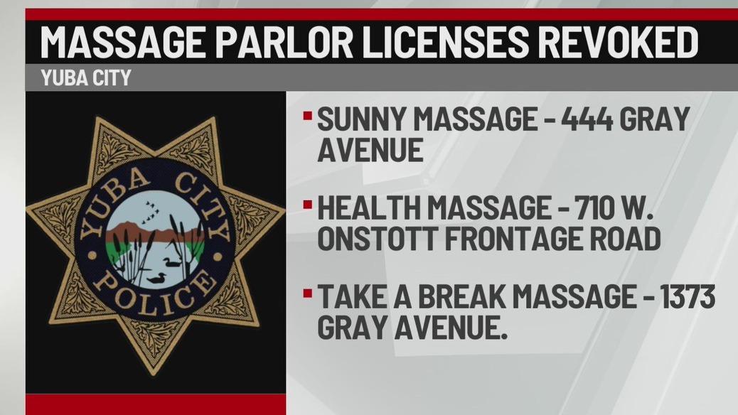 Business licenses revoked from massage parlors – FOX40 News