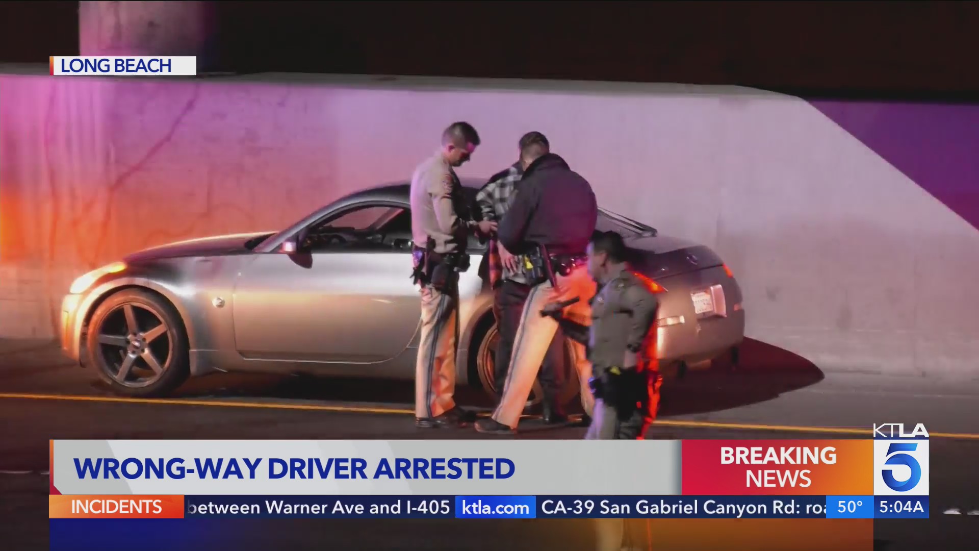Wrong-way driver taken into custody on 710 Freeway in Long Beach – KTLA