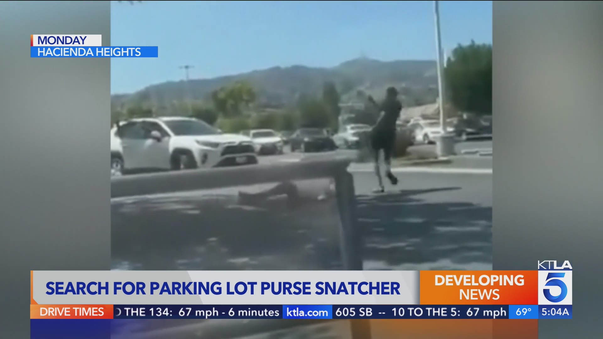 Woman violently dragged by purse-snatcher in Hacienda Heights – KTLA