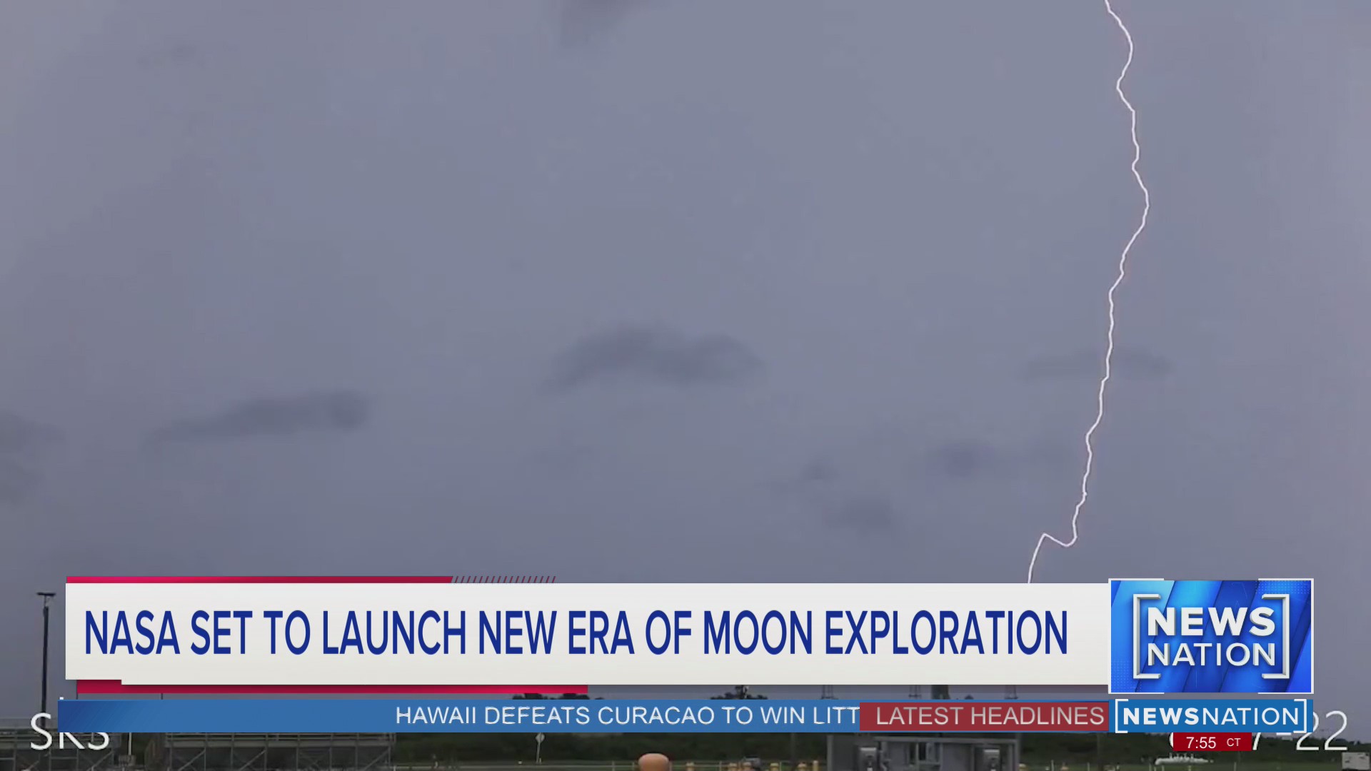 Lightning strikes towers ahead of NASA launch | NewsNation Prime ...