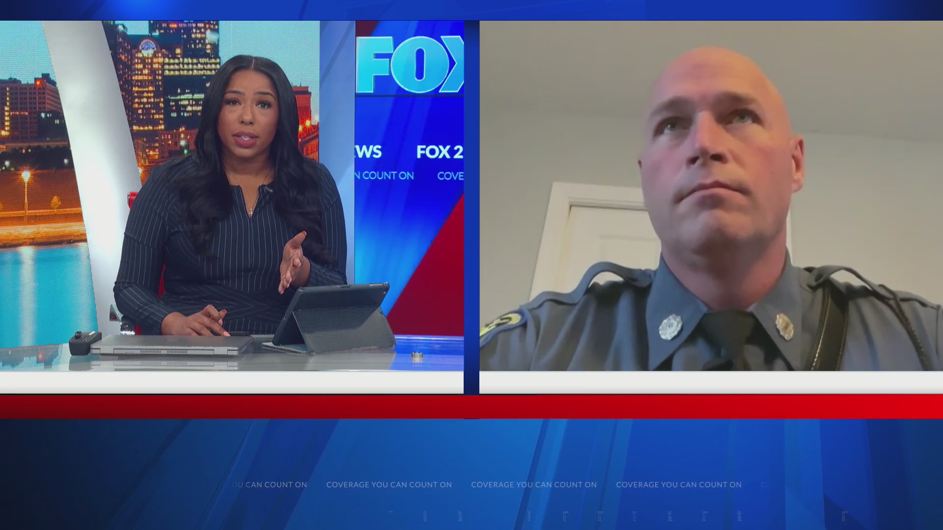 Cpl. Dallas Thompson gives update on current road conditions – FOX 2
