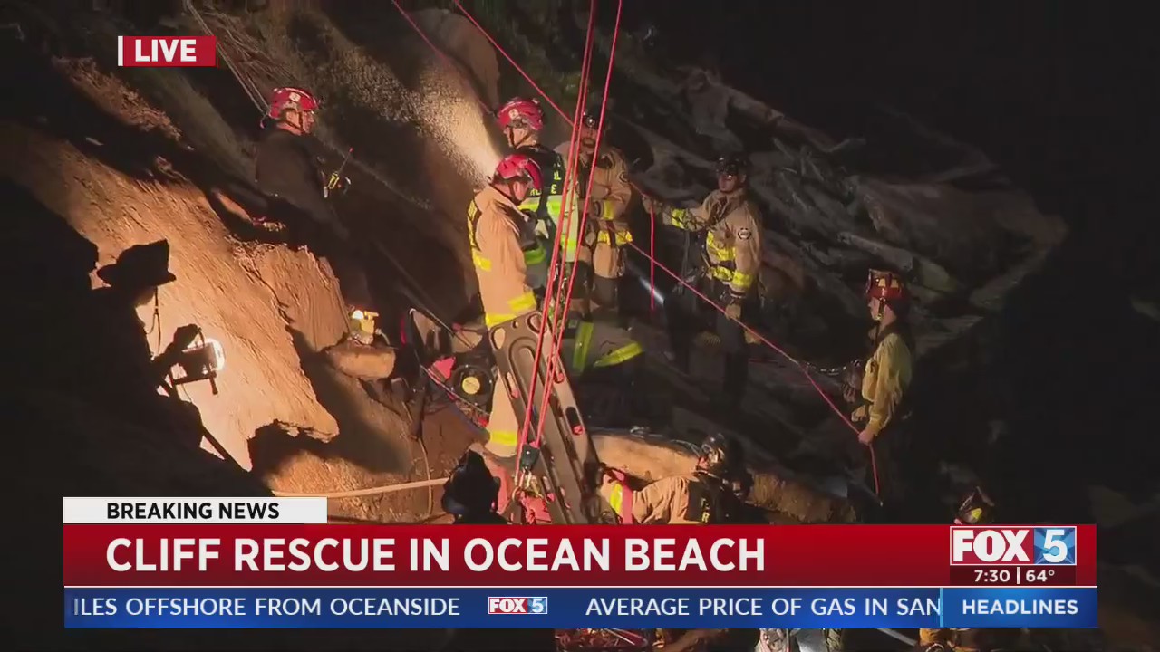 Cliff Rescue In Ocean Beach – FOX 5 San Diego & KUSI News