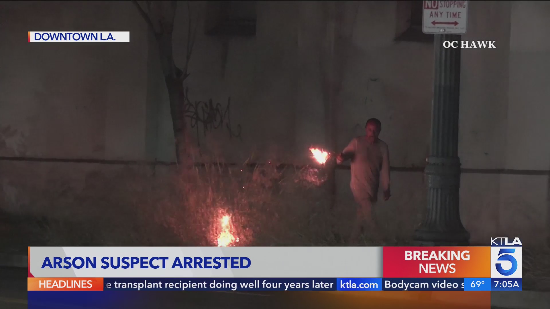 Arsonist Caught On Camera Setting Fires In Downtown Los Angeles Ktla