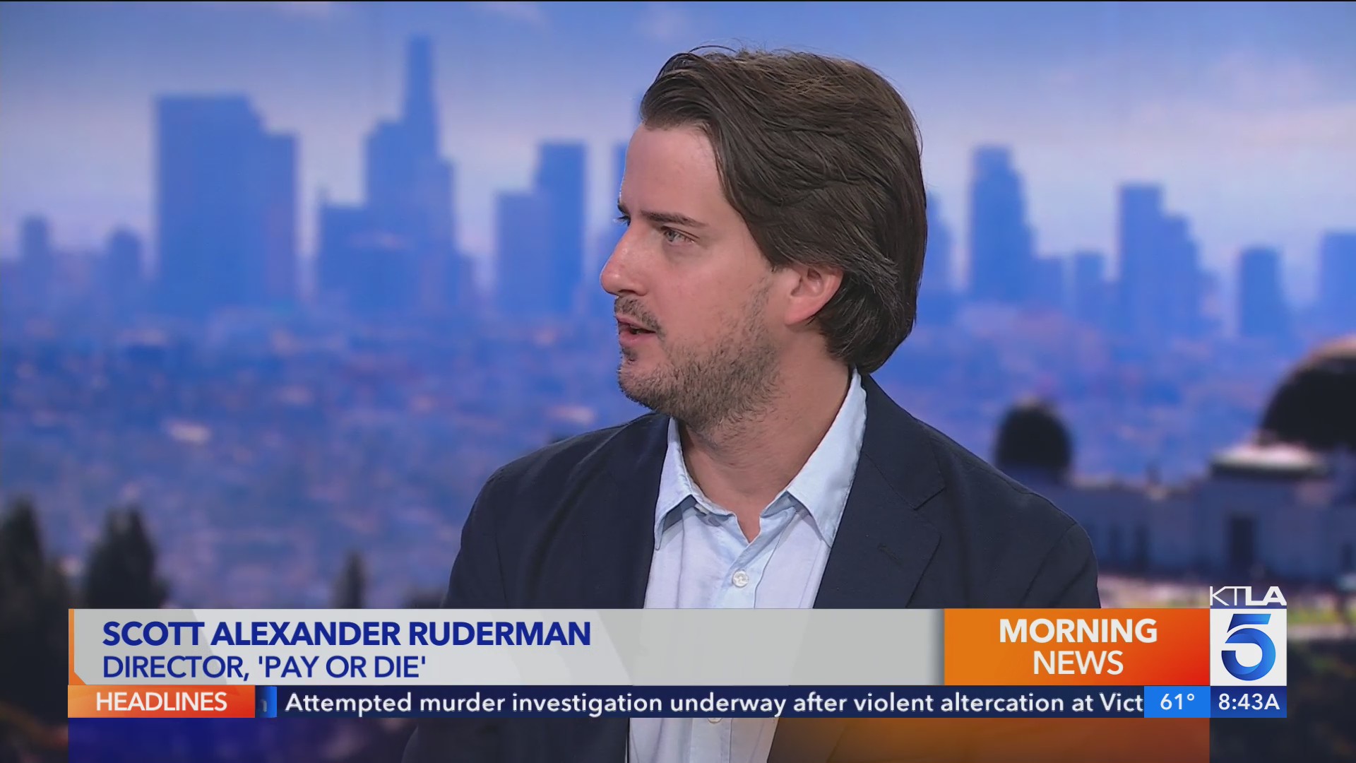 Director Scott Alexander Ruderman discusses his film “Pay or Die” – KTLA
