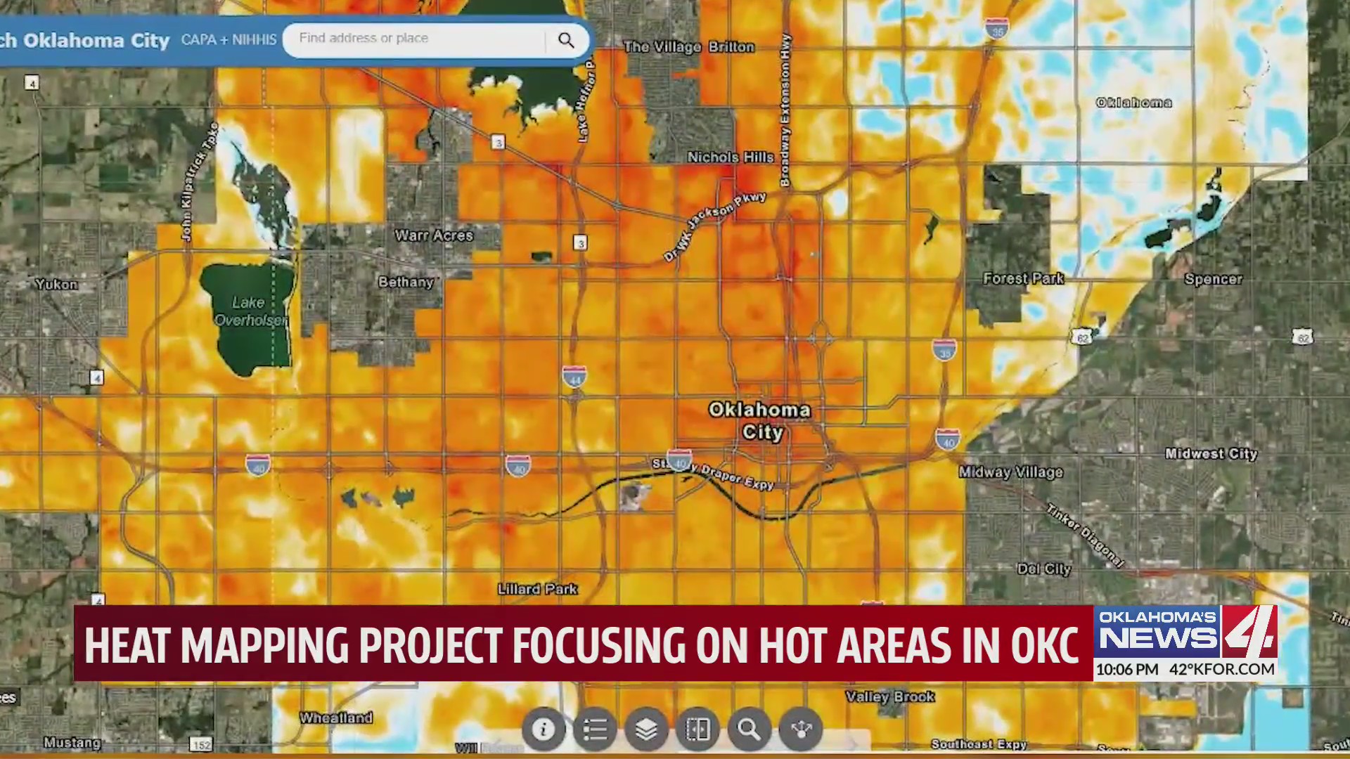 Heat mapping project focusing on hot areas in OKC – KFOR.com Oklahoma City