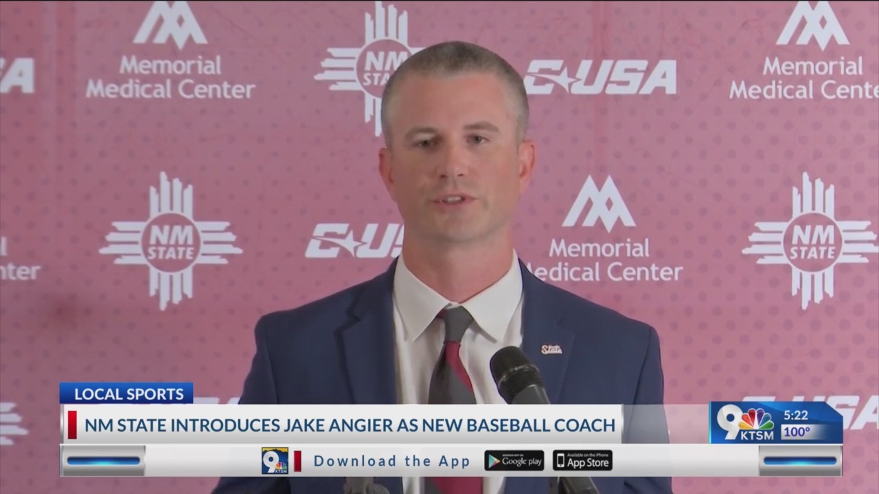 NMSU introduces Jake Angier as new Baseball coach – KTSM 9 News