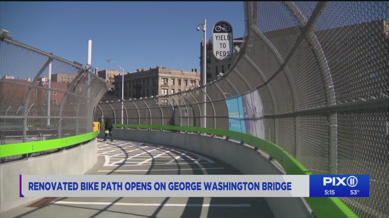 Renovated bike, pedestrian path opens on GWB – PIX11