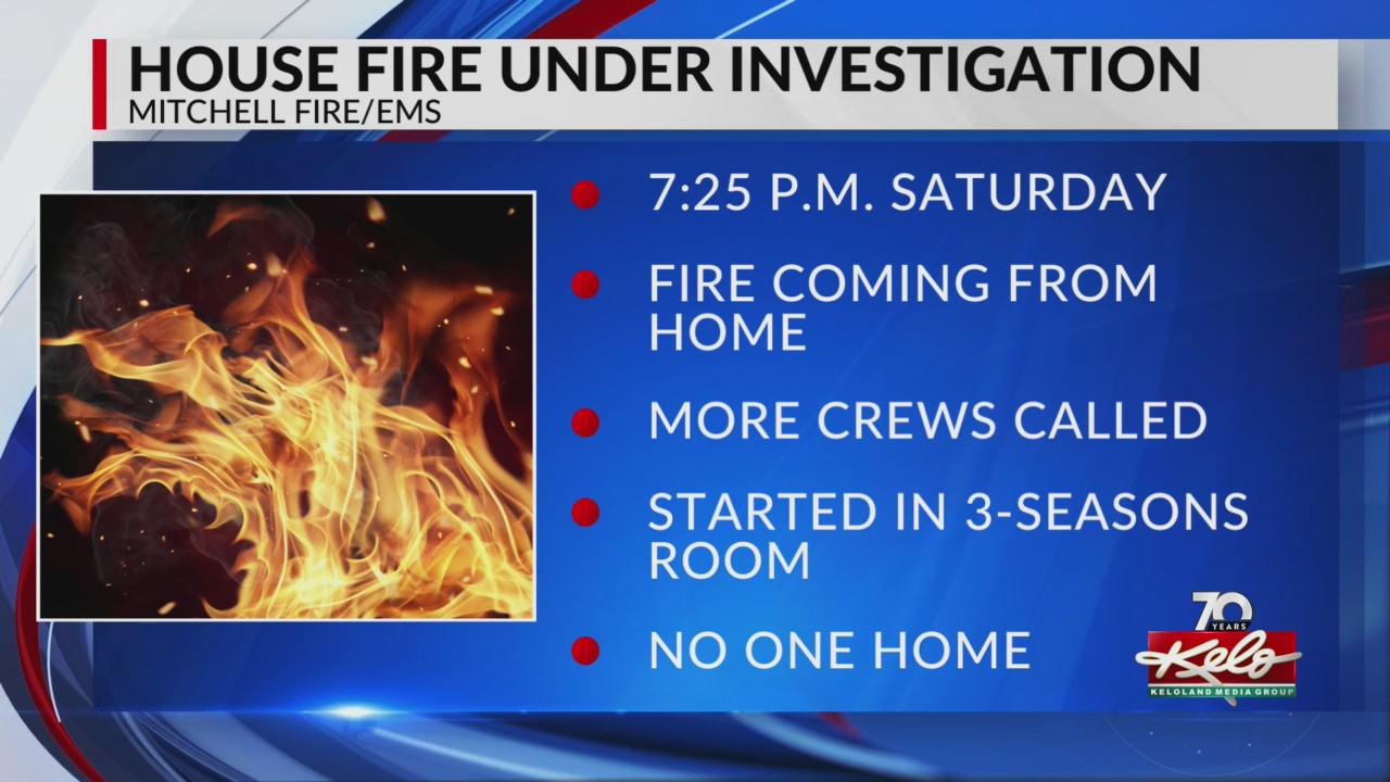 Crews respond to Mitchell house fire – KELOLAND.com
