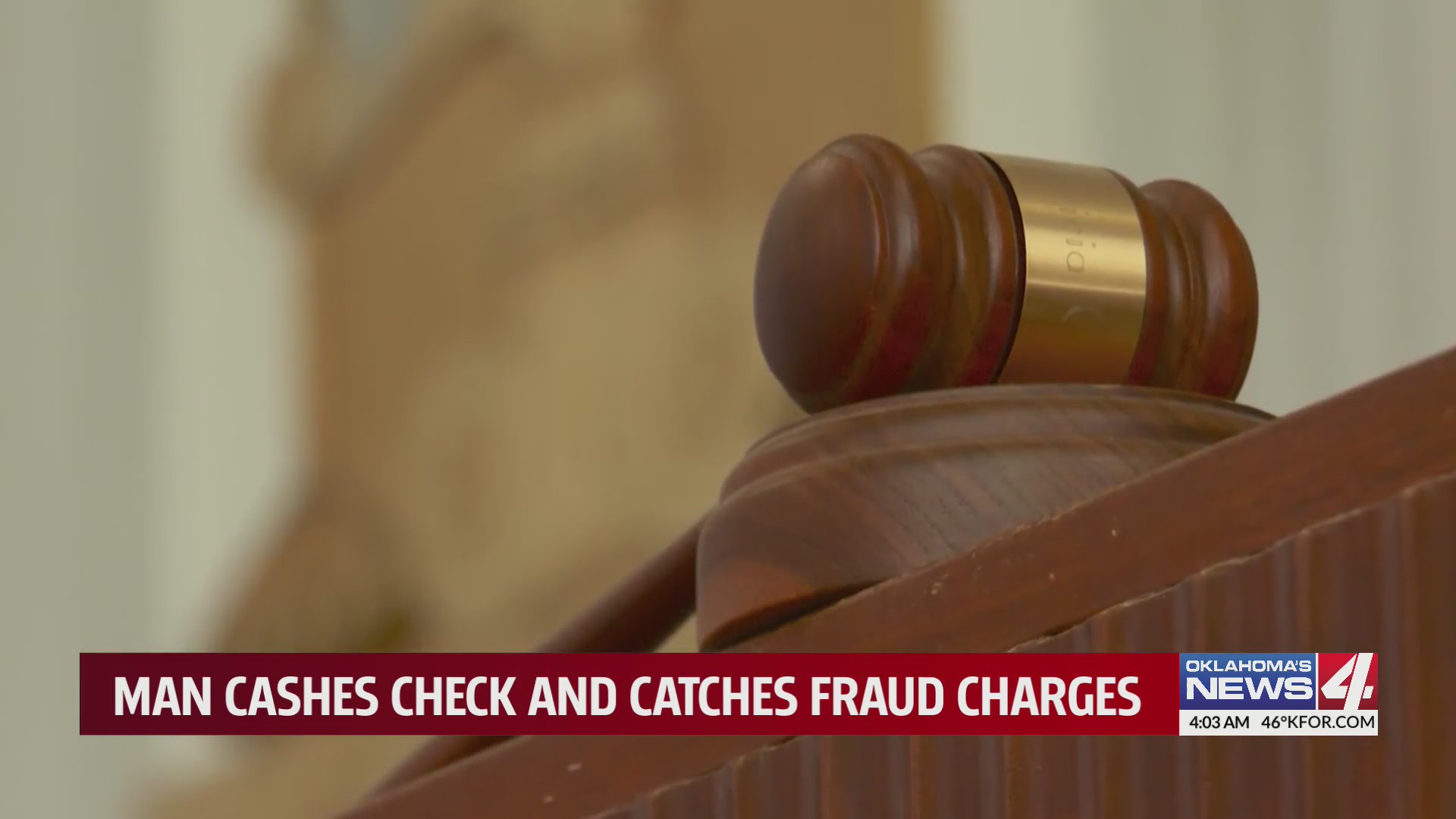 Man cashes check, catches fraud charges instead – KFOR.com Oklahoma City