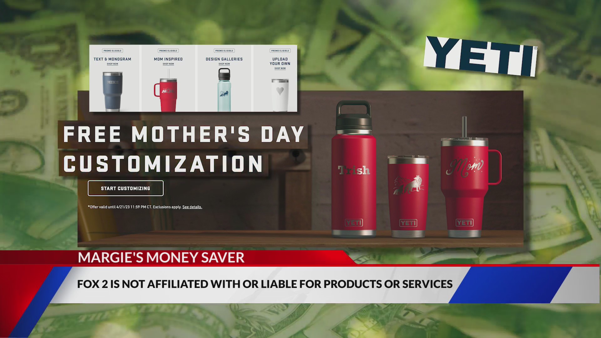 Money Saver: get personalized Yeti items for free today only – FOX 2