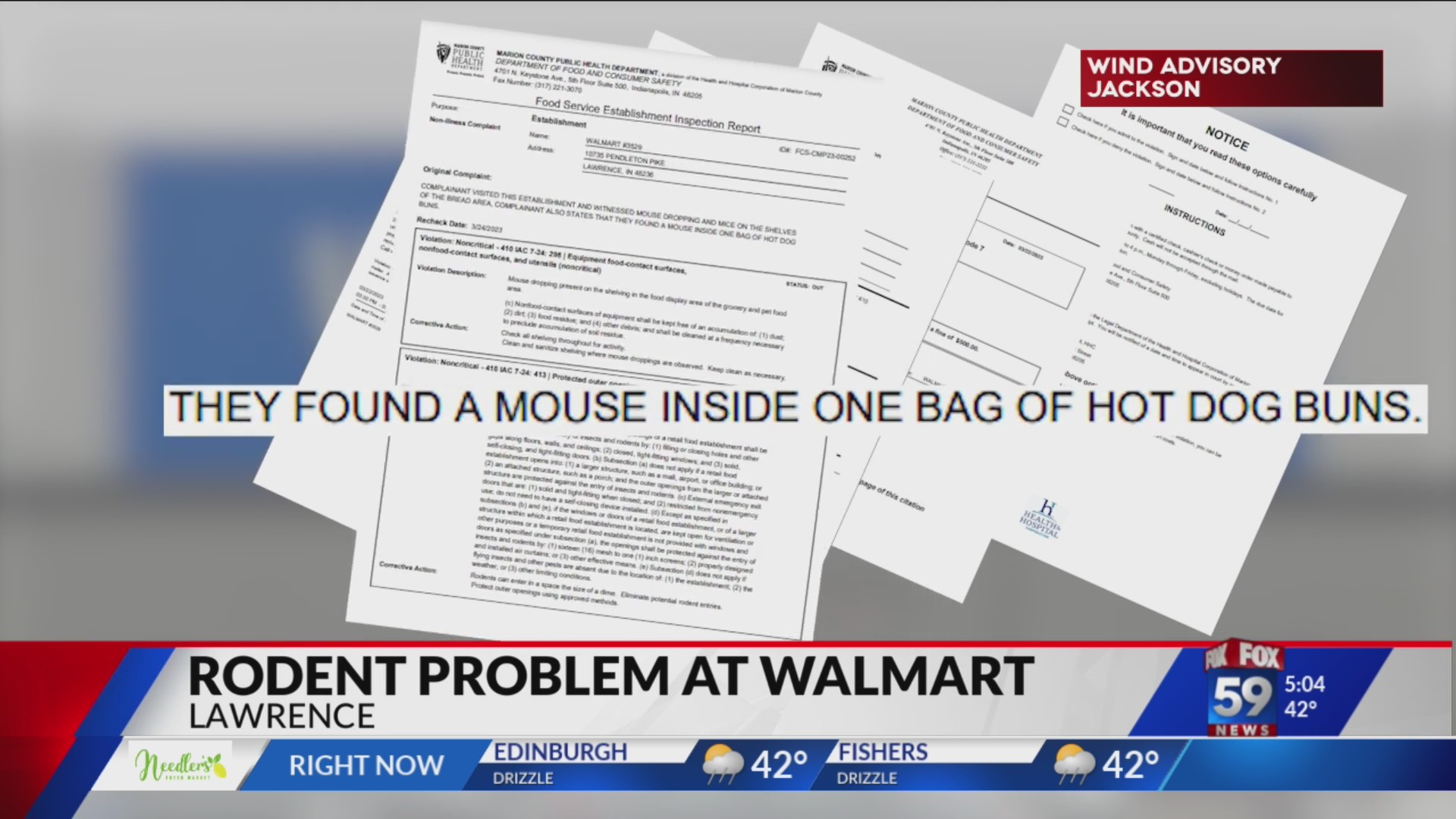 Pendleton Pike Walmart’s food license suspended over signs of ...