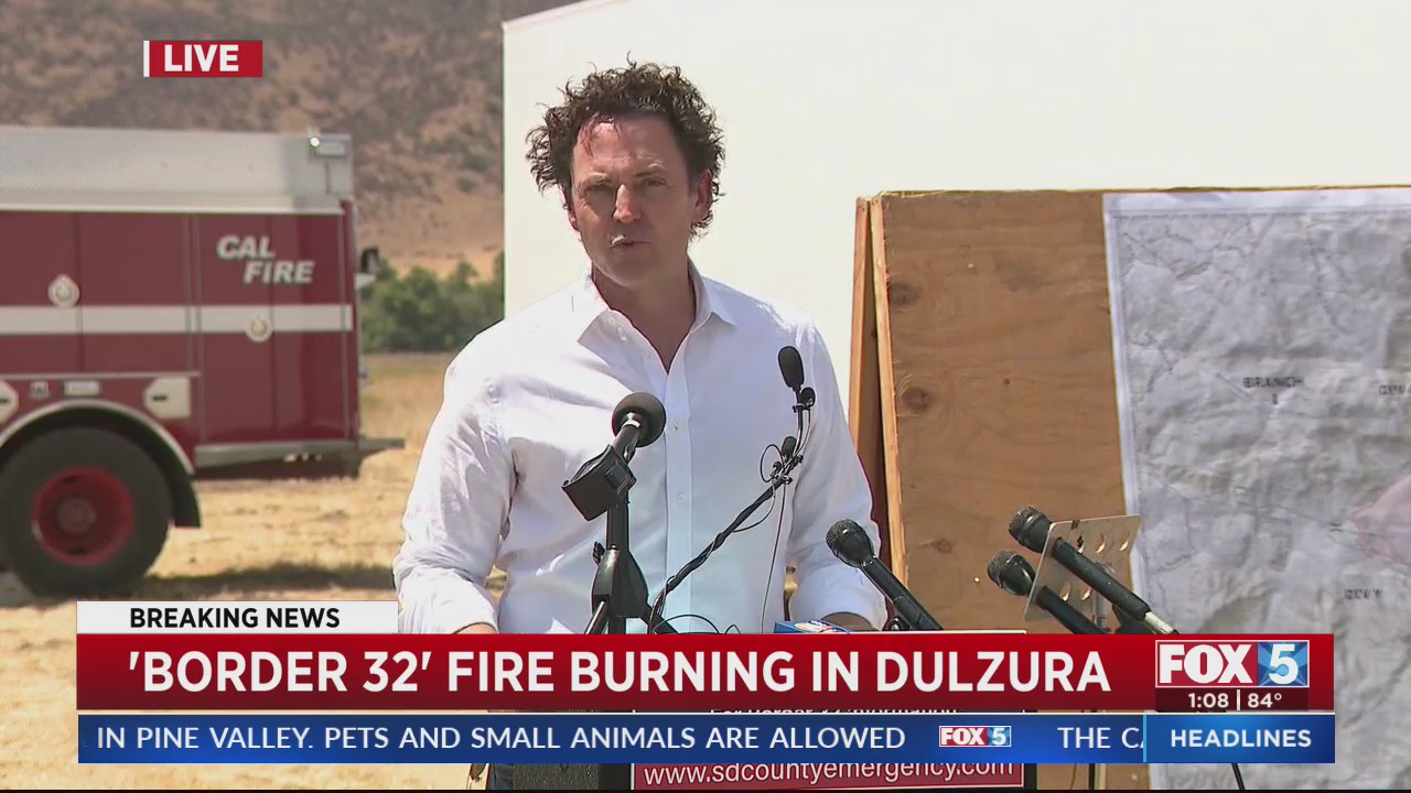 Border 32 Fire Burns Over 4,400 Acres – FOX 5 San Diego & KUSI News