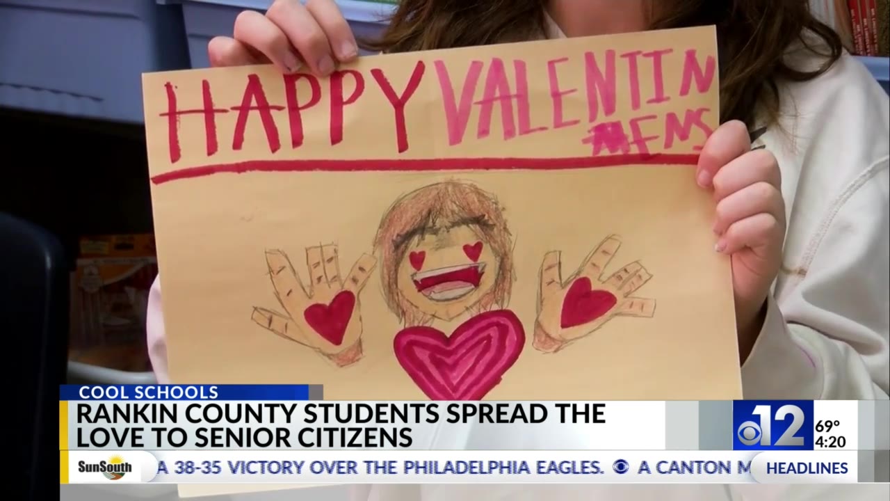 Rankin County students craft Valentine’s Day cards for senior citizens ...