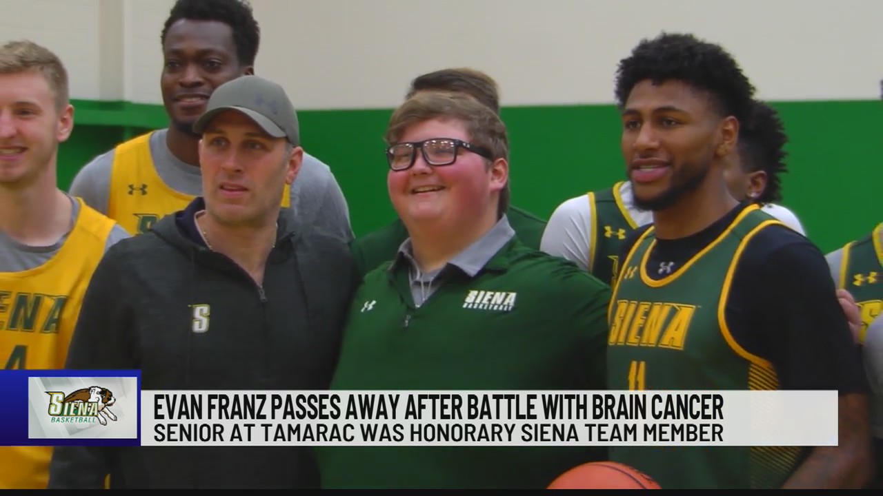 Siena mourns the loss of honorary team member Evan Franz – NEWS10 ABC