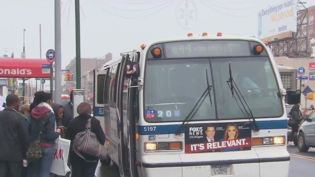 MTA bus rear, center doors will no longer automatically open – PIX11