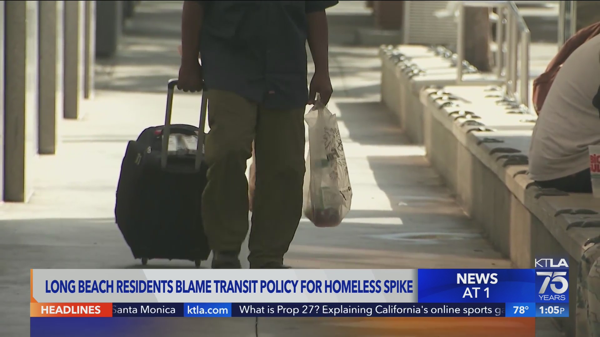 Long Beach residents blame transit police for homeless spike – KTLA