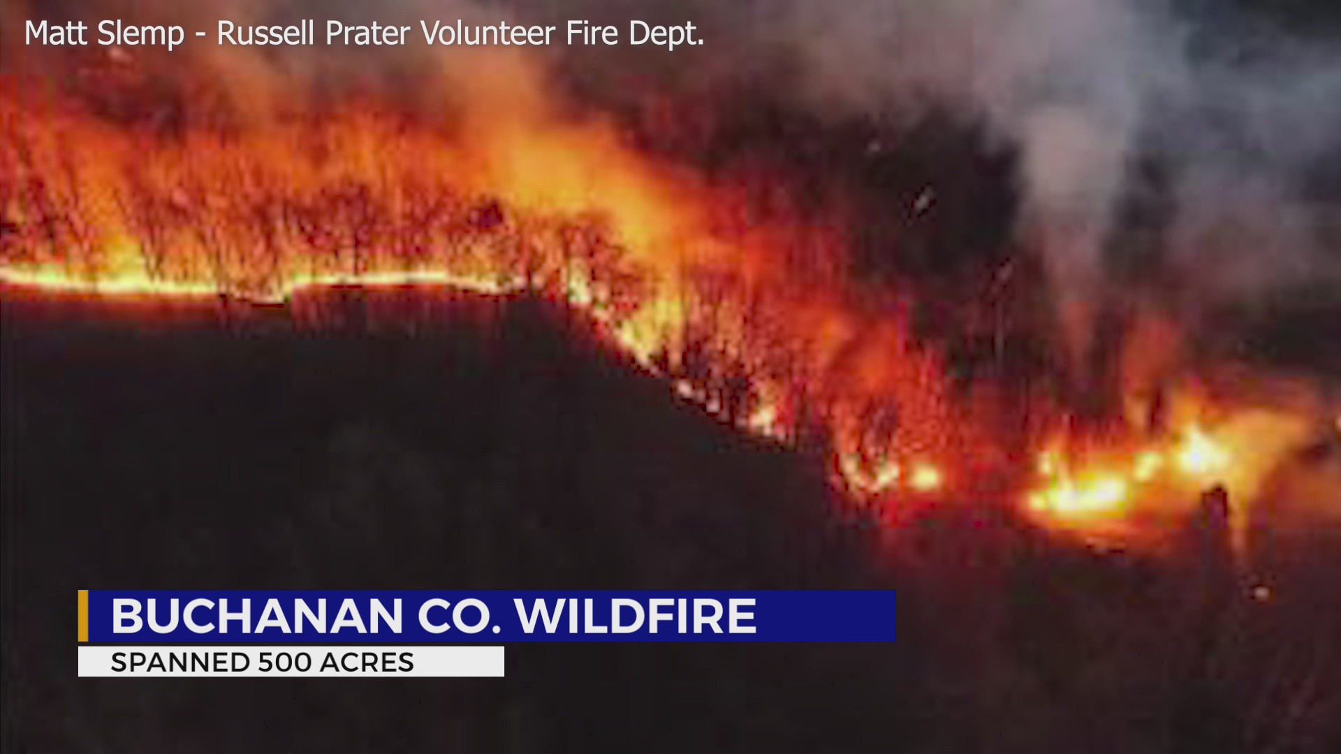 Buchanan Co. wildfire spanned 500 acres, threatened over a dozen homes ...