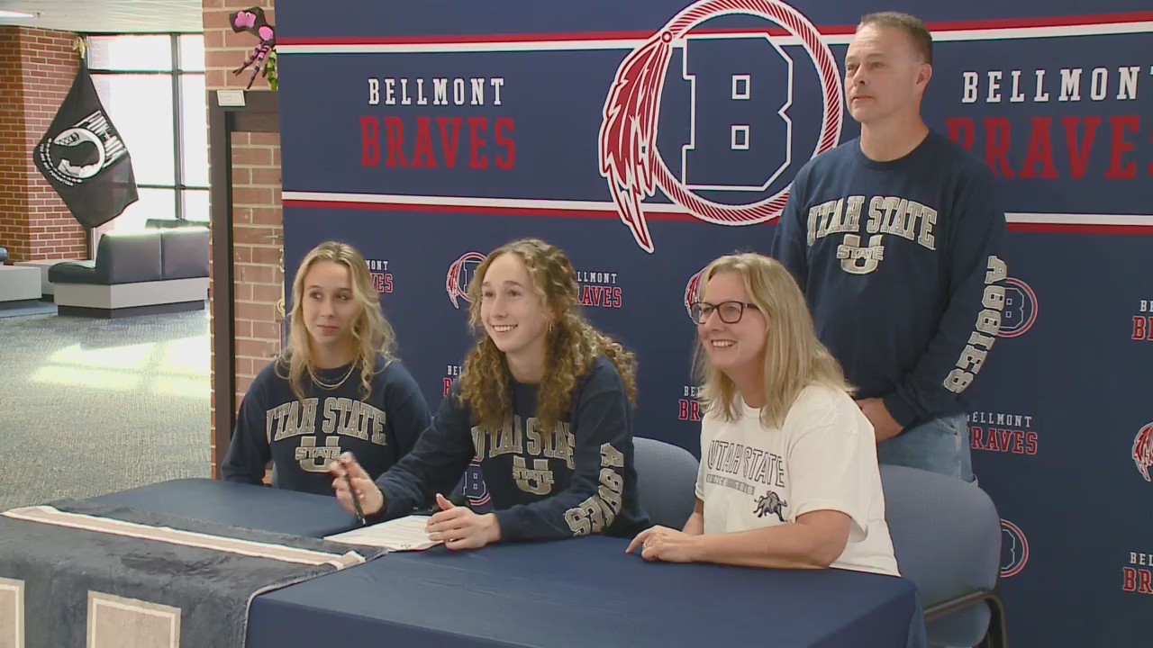 Bellmont’s Delaney Lawson and Carly Gilbert sign to play in college ...