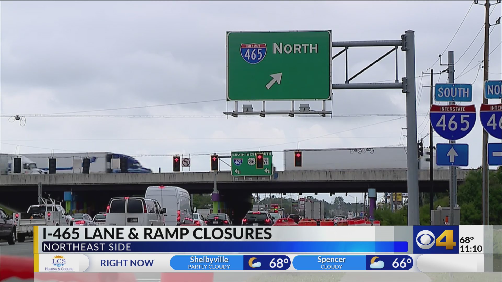 Pavement repairs mean lane, ramp closures for I-465 on northeast side ...