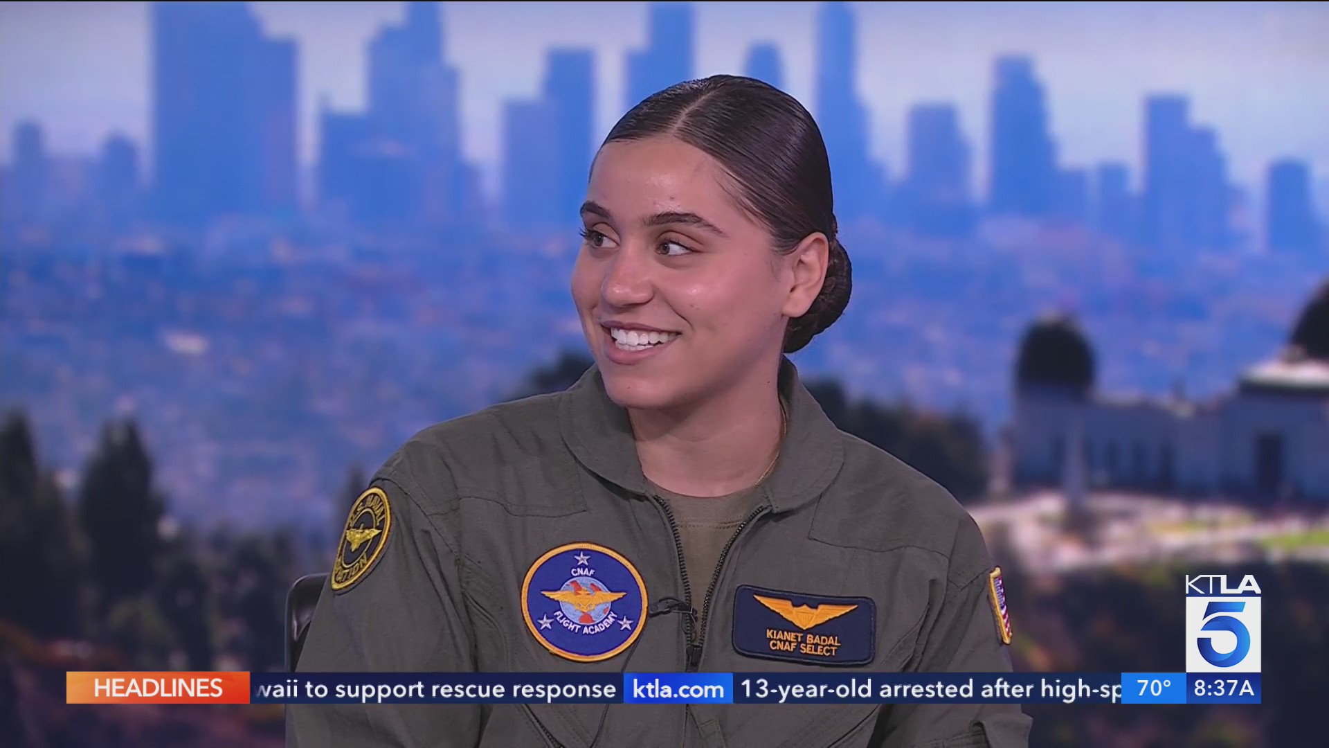 Kianet Badal graduates from elite U.S. Navy Summer Flight Academy – KTLA