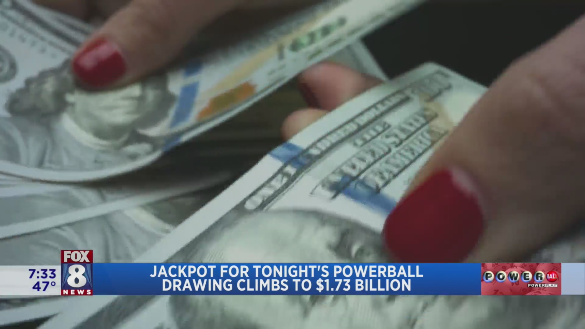 Drawing for $1.73 billion Powerball jackpot tonight – Fox 8 Cleveland WJW