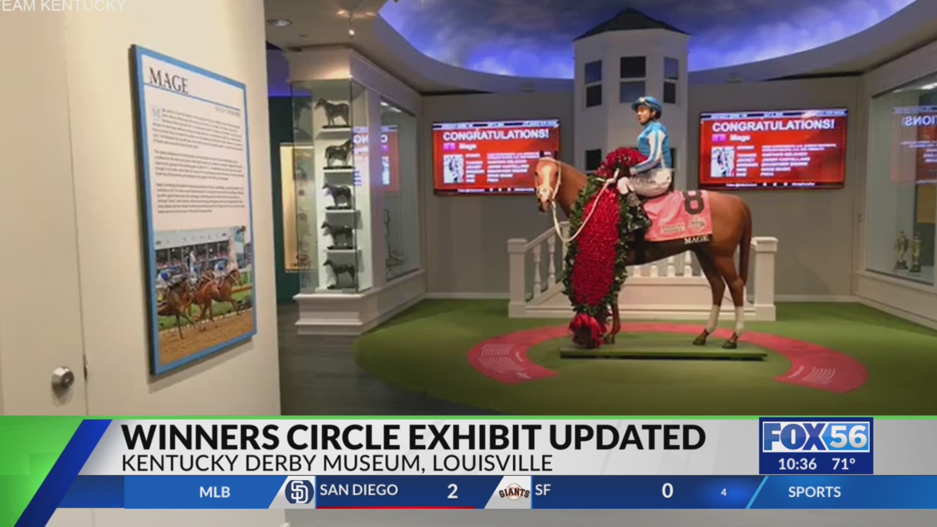 Winner Circles Exhibit honors Mage for winning Kentucky Derby – FOX 56 News