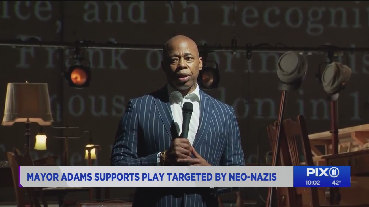 Mayor Adams condemned neo-Nazis that protested musical – PIX11