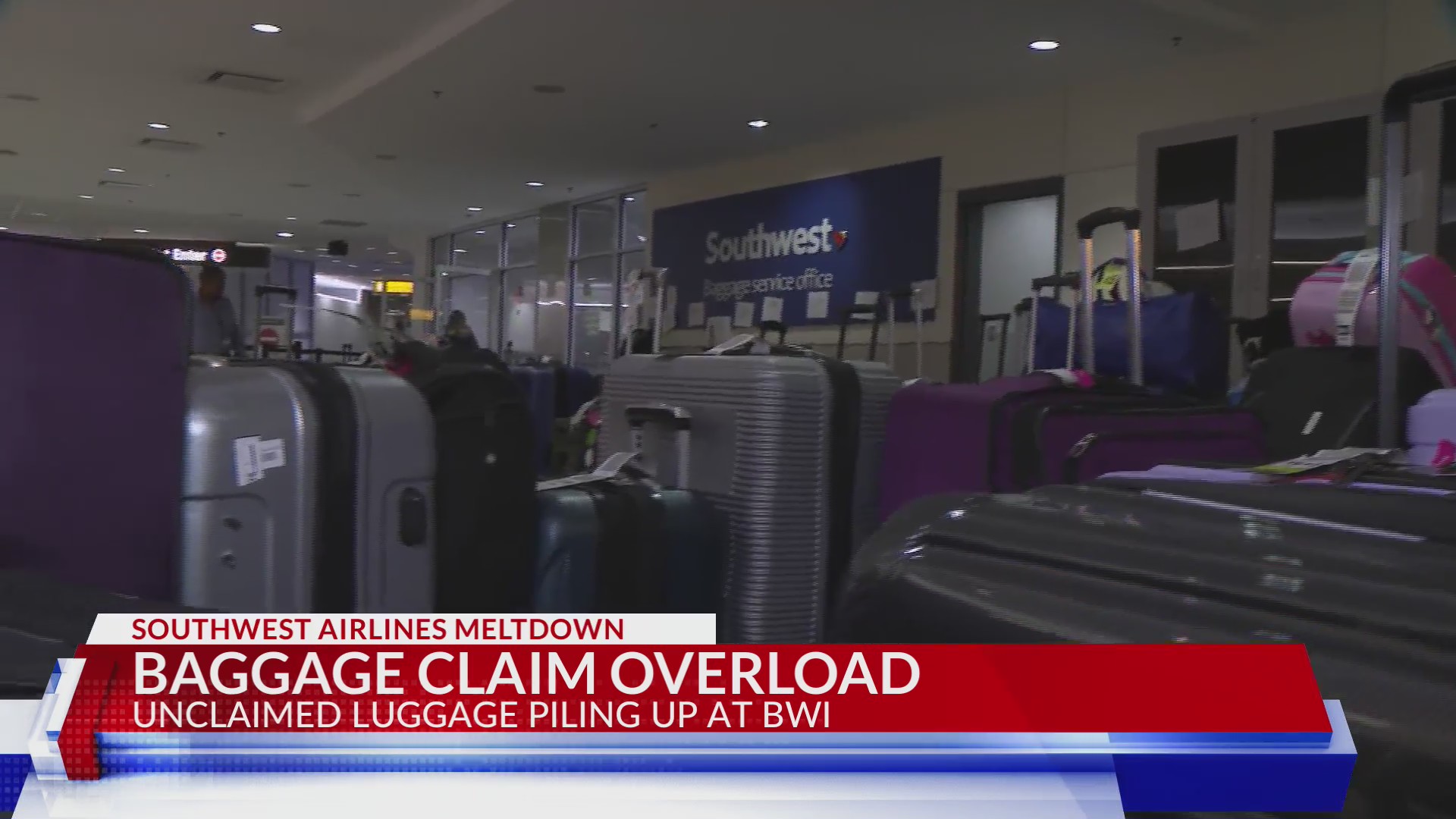 Baggage claim overload: passengers recount experience during Southwest ...